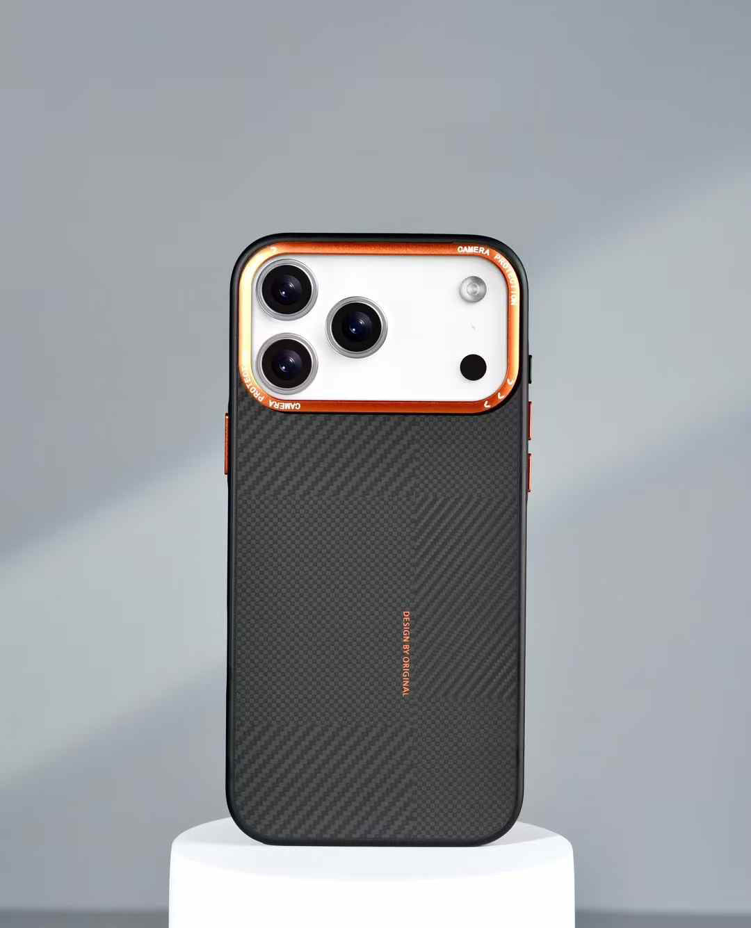 Case for iPhone 17 Pro Max | Metal Camera Ring Hard Carbon Fibre Magsa ...